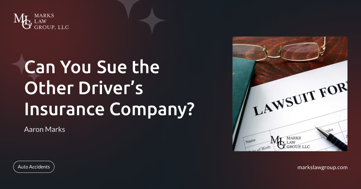 Can You Sue the Other Driver’s Insurance Company?