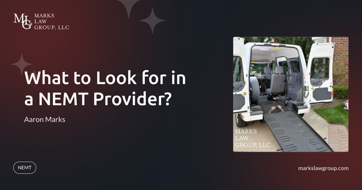What to Look for in a NEMT Provider? | %sitename%